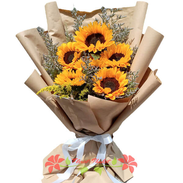 6 Sunflowers bouquet - Flower Delivery Phuket